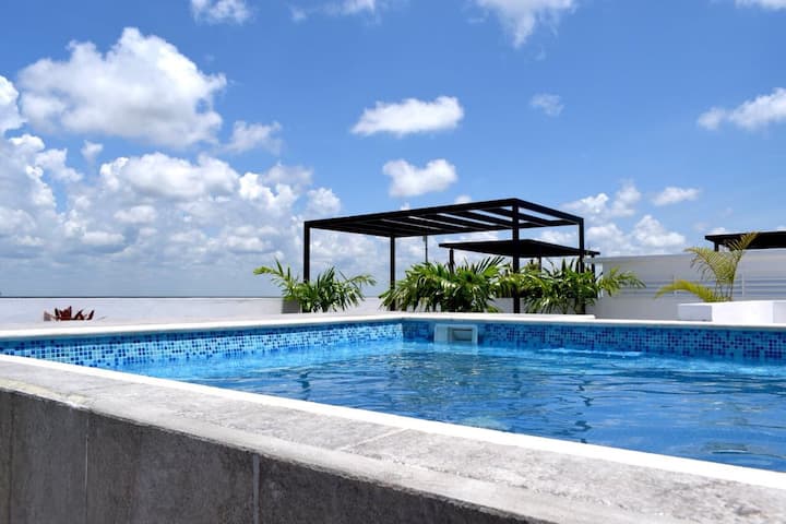 Bellisimo Nuevo Studio Completamente Amueblado - Cozumel