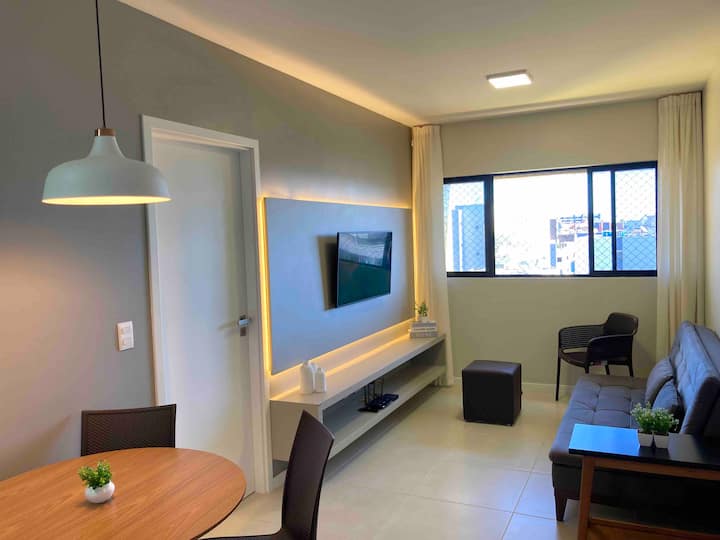 Apartamento Novo, Muito Ventilado C/ Vista Do Mar - Maceió