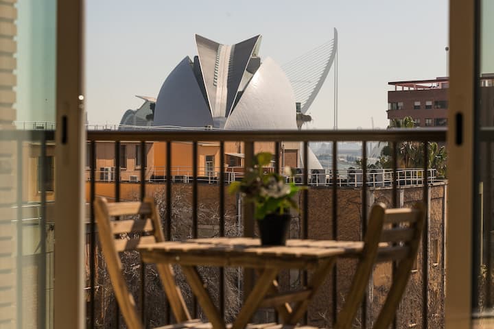 Apartup Opera Views. Wifi + A/a + 6 Pax - Valencia