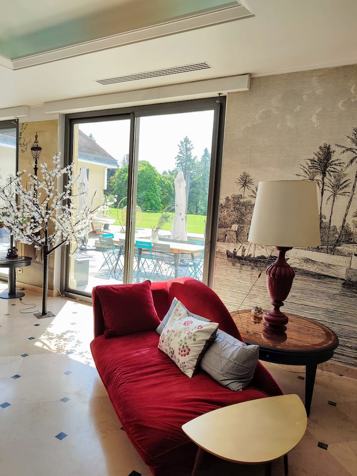Propriété Lesmilfleurs, Chambre "Dakar" - Angerville