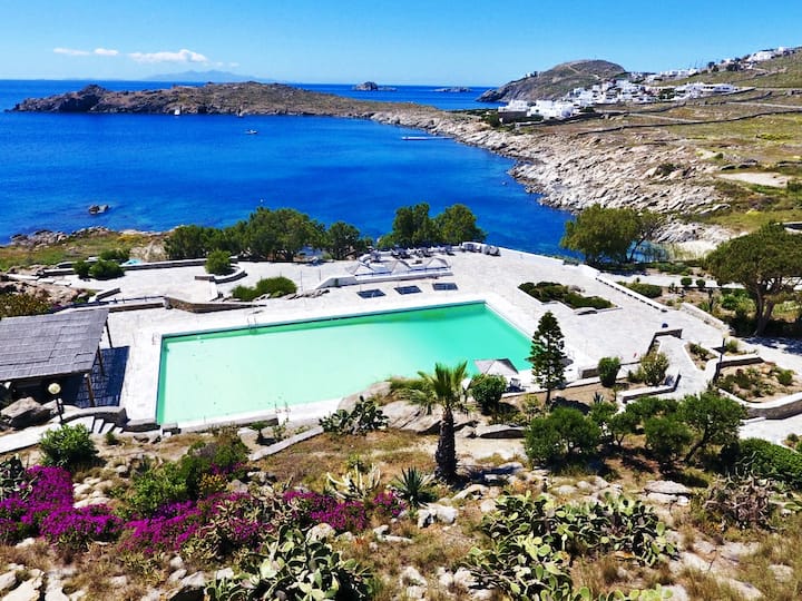 Paris House ( Huge Pool And Private Beach) - Mykonos
