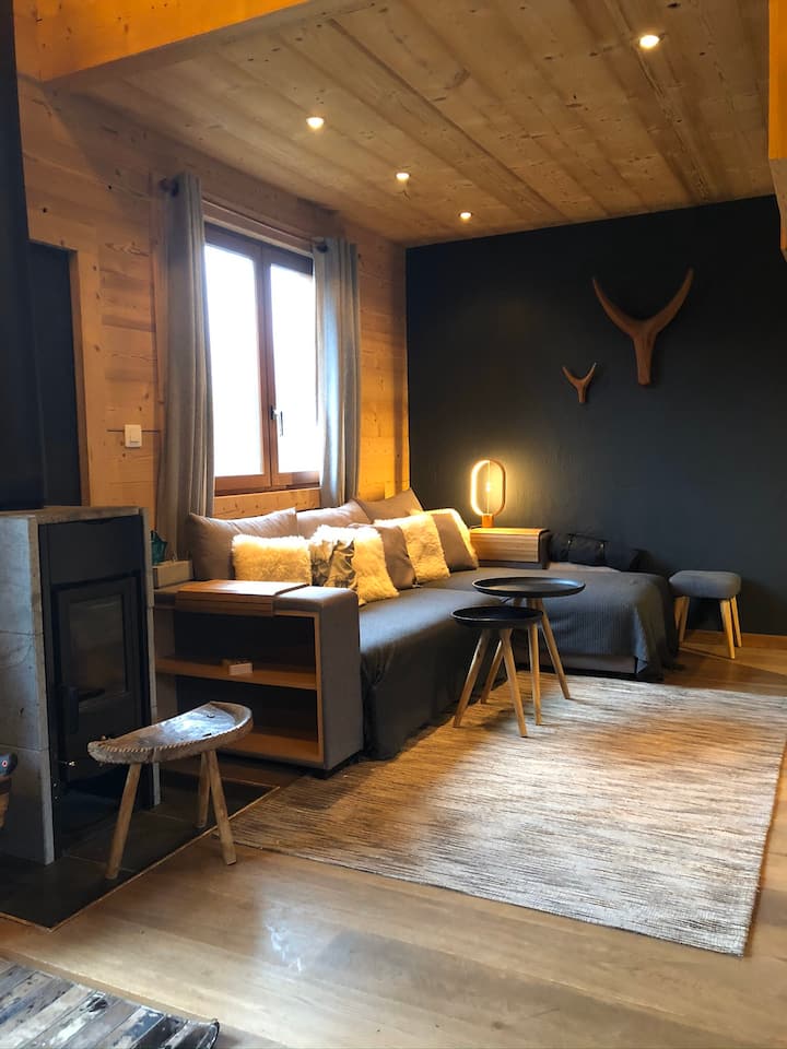 Demi Chalet Avec Vue Sur Le Mont-blanc - Megève