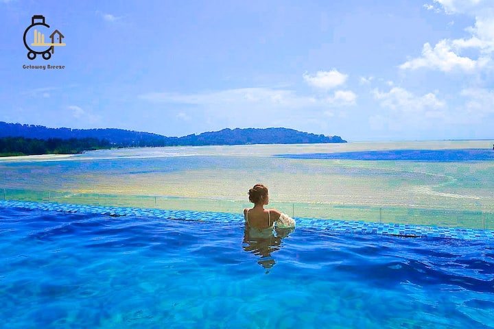 5 Pax| Beachside Sunset View Creamy Modern Studio - Kuantan