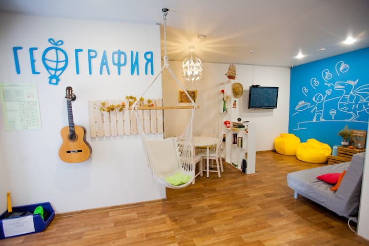 Место в 4-местном номере, хостел, рядом Кремль - Kazan