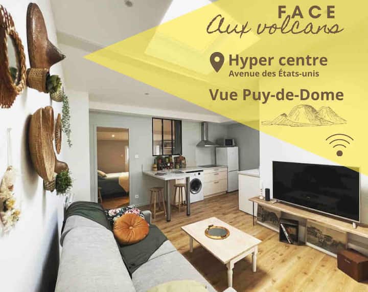 *Face Aux Volcans* T2 Cosy ~ Hyper Centre - Clermont-Ferrand