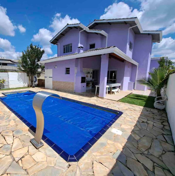 Casa Com Piscina E Lareira Em Atibaia - Atibaia