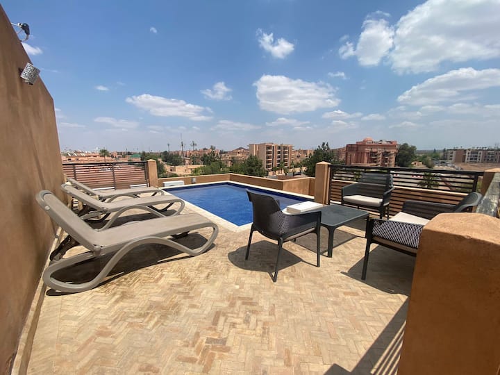 Appartement Agréable, Résidence Avec Piscine. - Marrakech
