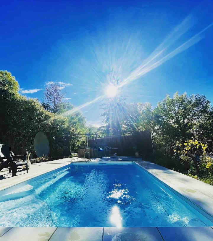 Cabanon Aloé Avec Piscine Chauffée & Bain Nordique - Mont Ventoux