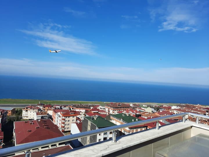 Panorama Apart 8-deniz Ve ŞEhir Manzaralı Eviniz - ترابزون