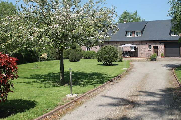 Grande Chambre Indépendante  " A Ma Campagne" - Plage de Sotteville-sur-Mer