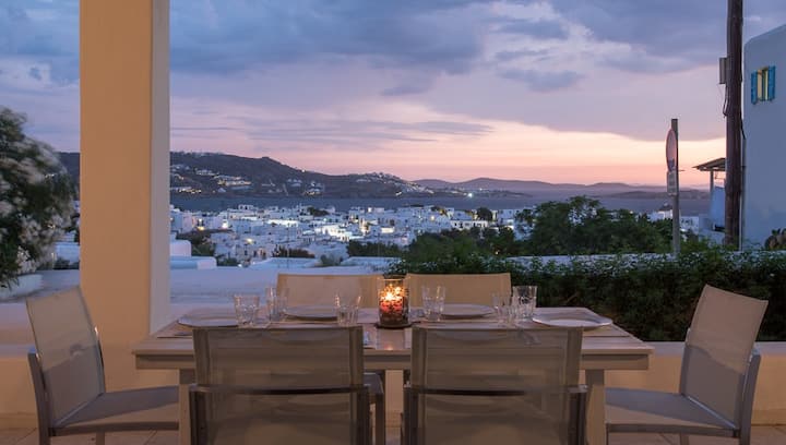 Town Villa With Large Garden And An Endless View! - 米科諾斯島
