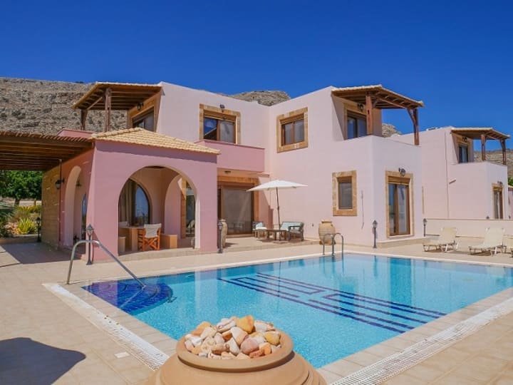 Luxury Villa With Private Pool Walk To Lindos - Lindos