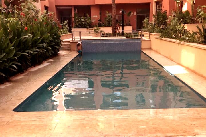 Appartement 3 Pièces/piscine/wifi Résidence Saphir -