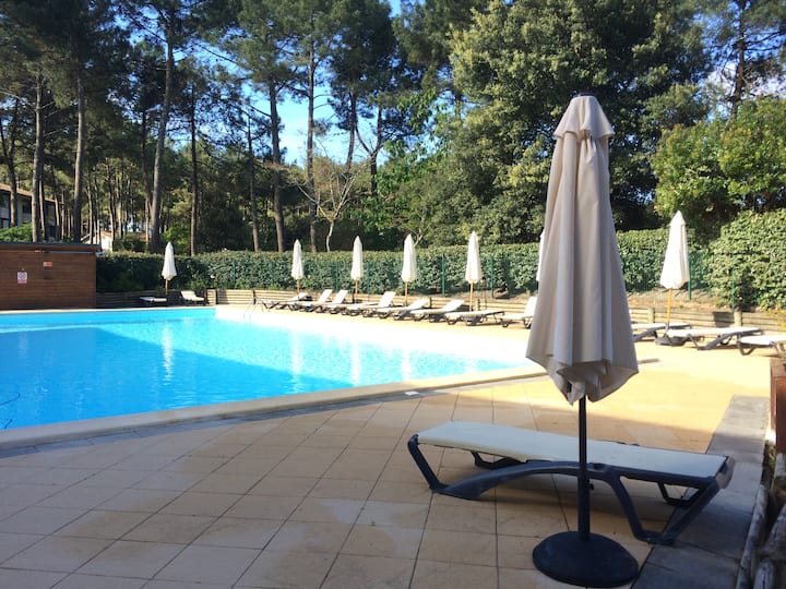 Appart 2 Ch Terrasse Piscine Vital Parc - Lacanau