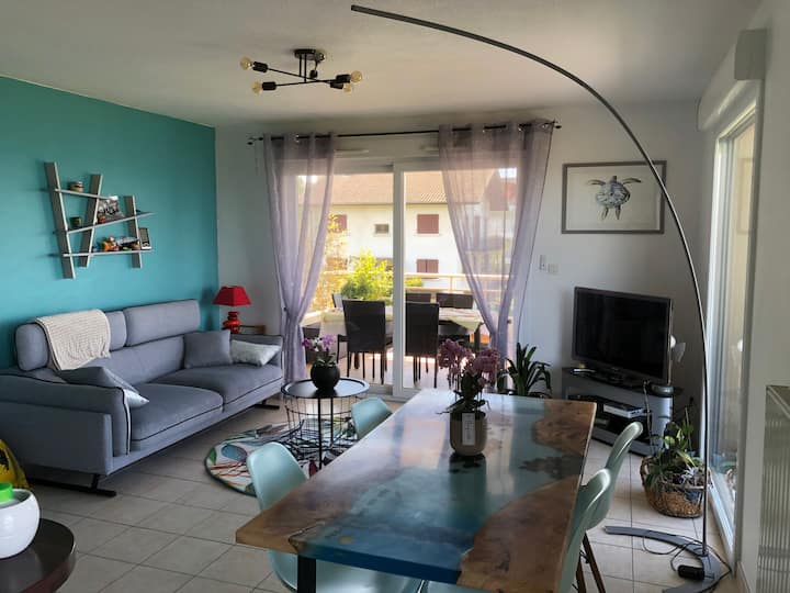 Appart 5 Pers Vue Panoramique Sur Le Lac Leman - Évian-les-Bains