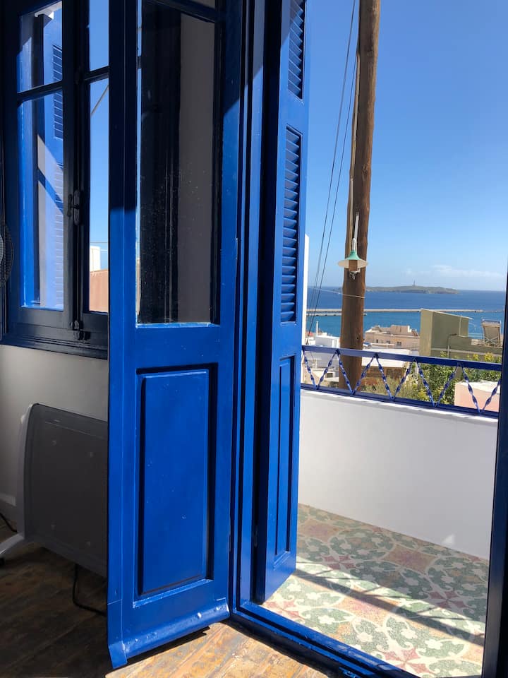 Maisonnette Grecque Avec Vue Sur La Mer éGee - Эрмуполис