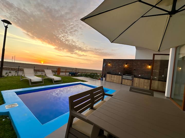 Viamar Chincha® Casa De Playa Con Piscina 1er Fila - Chincha Alta