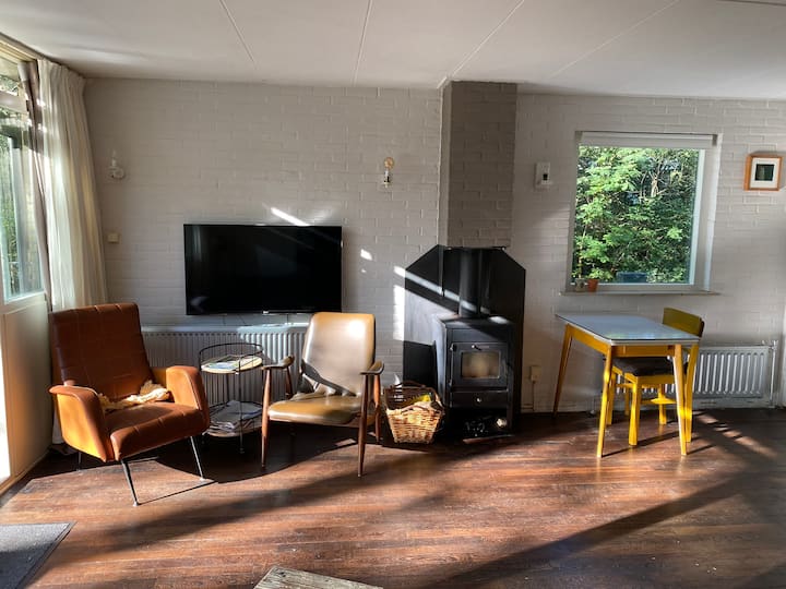 Sfeervolle Bungalow 1100 M2 Omheinde Tuin, Bij Bos - Pays-Bas