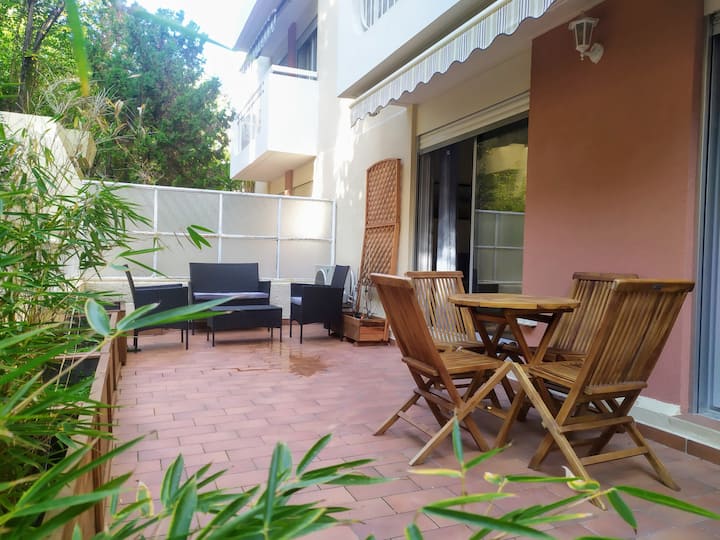 "Jardin Secret" T1 Climatisé - Terrasse 20m2-2pers - 尼斯