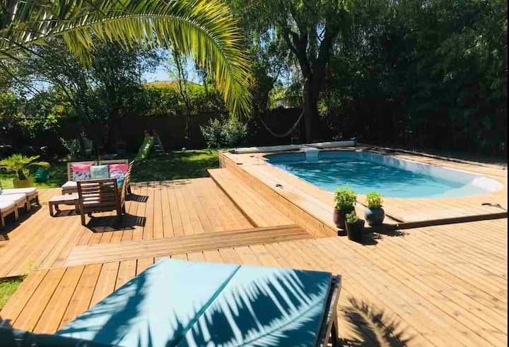 Grande Maison Avec Jardin Et Piscine 20 Min Bdx - Gironde