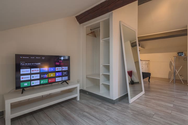 Studio Style Chambre D'hôtel - Cuisine Proche Lyon - Solaize