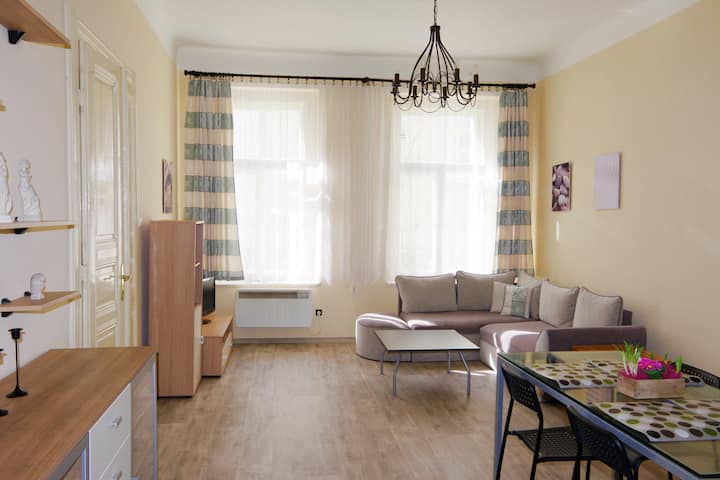 Nice Clean 52sq M Big Flat In The City Center - Praga