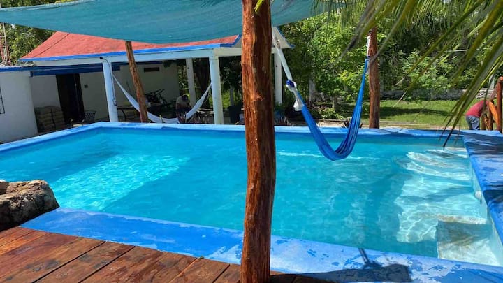 Family Accommodation A 100m  La Laguna Wifi óPtimo - Bacalar