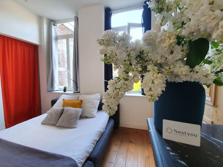 Studio Vue Jardin,  Calme+ Parking Si Disponible - Lille