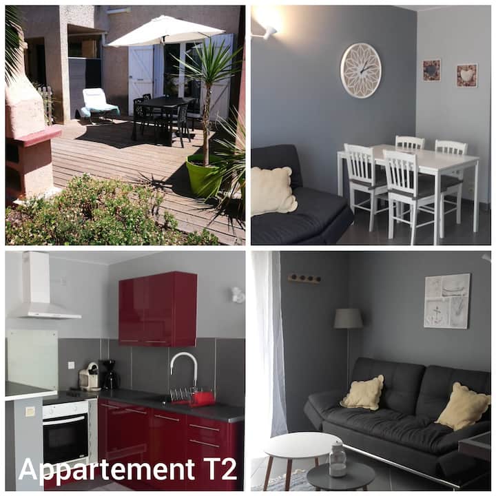 Appartement T2, Rez De Jardin, Terrasse, - Balaruc-les-Bains