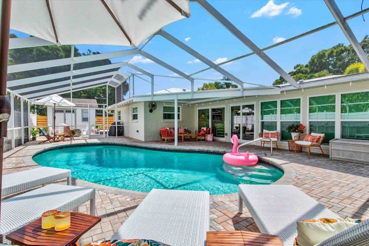 4br 3b: Heated Pool, Pool Table, Close To Ami/img! - Bradenton, FL
