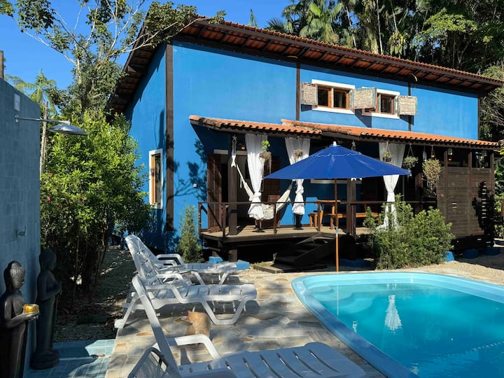 Bangalô Piscina E Rio Cambury Em Meio à Natureza. - São Sebastião