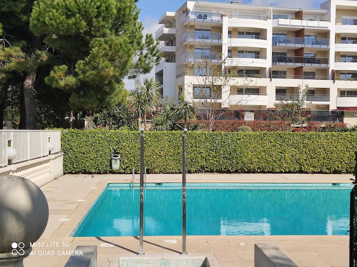 Studio Au Lido, Proche De La Mer, Au Calme, Rénové - Cagnes-sur-Mer