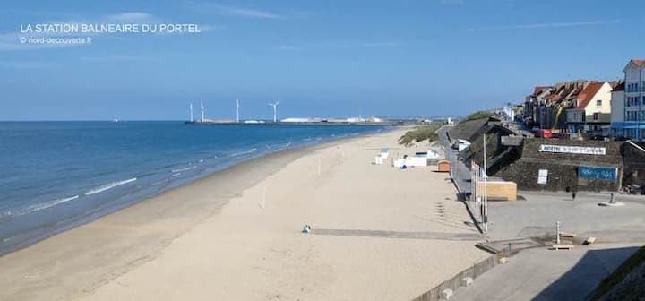Au Nid Bleu -Proche Plage Avec Parking Privé - Le Portel