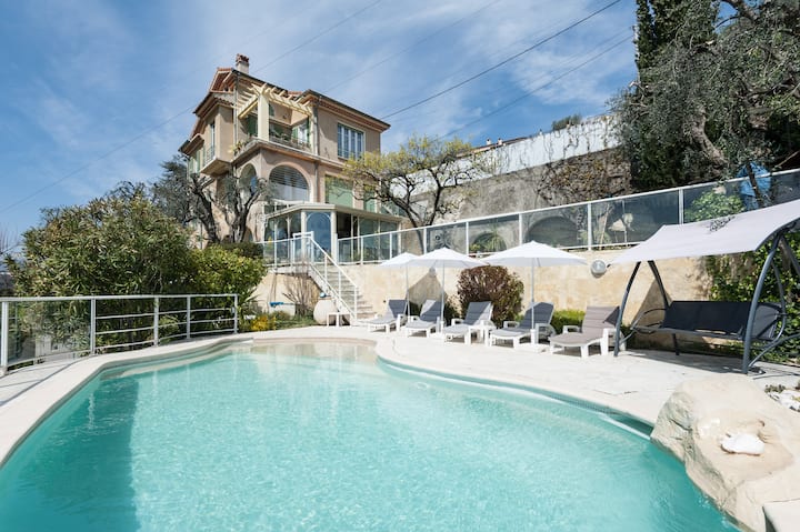 Duplex Vue Mer - 4 Ch/ 3 Salles De Bain - Piscine - Nice