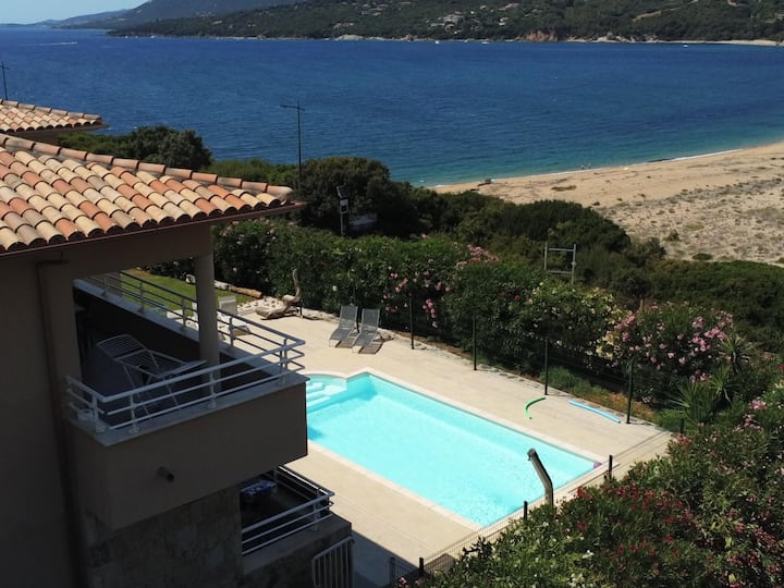 Appartement T3 Bord De Mer -Piscine -Vue Fabuleuse - Propriano