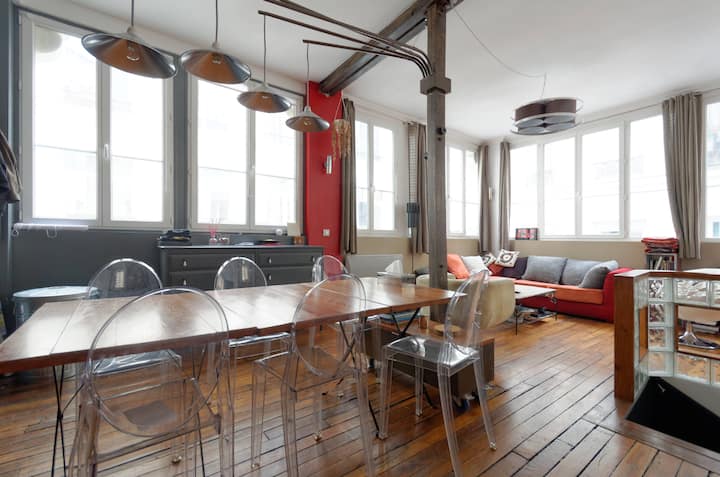 Le Marais Bastille Loft 80 M2 2 Chambres - Paris