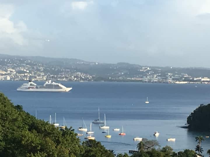 Les Trois Ilets : Maison Avec Vue Mer Et Jardin - Martinique
