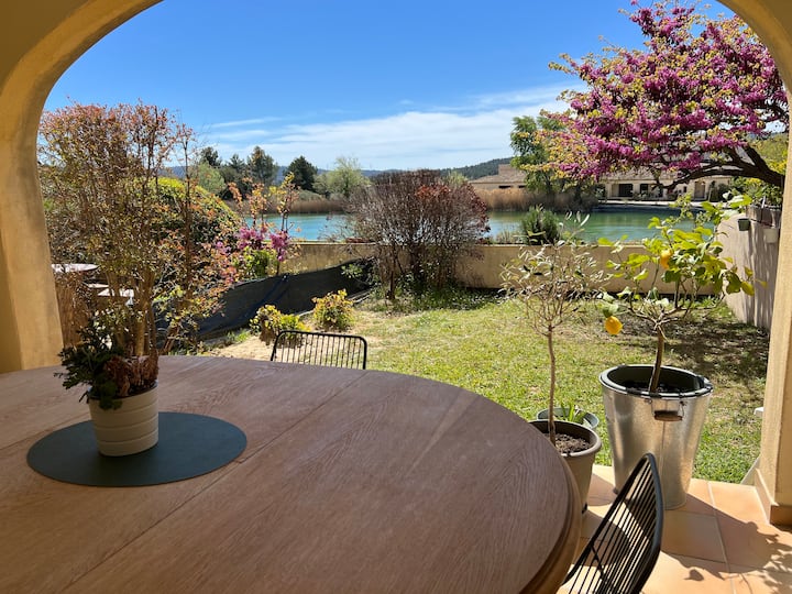 Vue Lac, Terrasse, Jardin,accès Piscine à Vagues - Lambesc