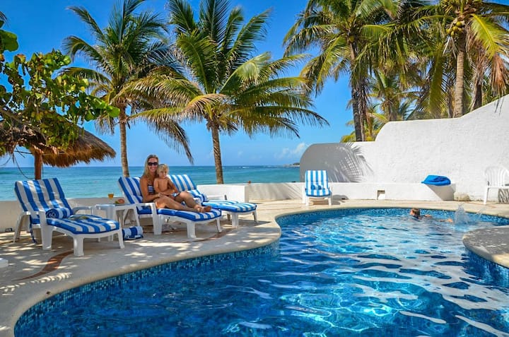 Large Affordable Home On A Pristine Sandy Beach! - Akumal