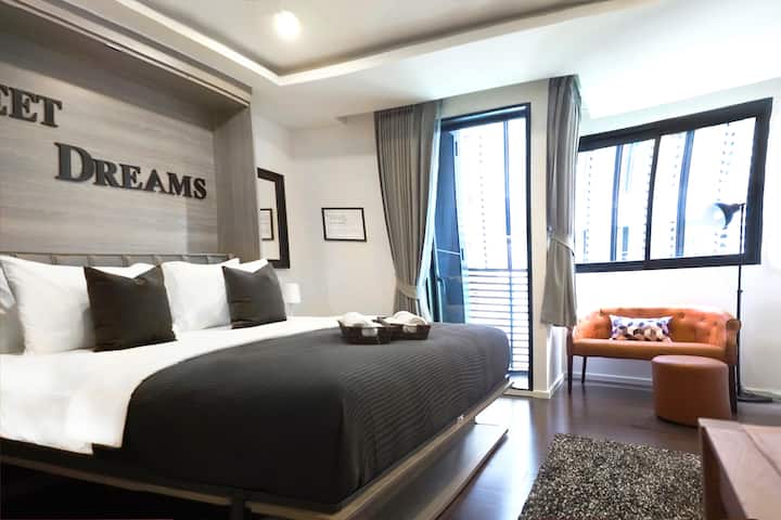 Heart Of Bangkok With King Size Bed At Asok Train - Bangkok