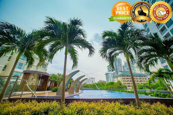 Luxury Seaview Condo The Peak Towers 200m To Beach - Pattaya