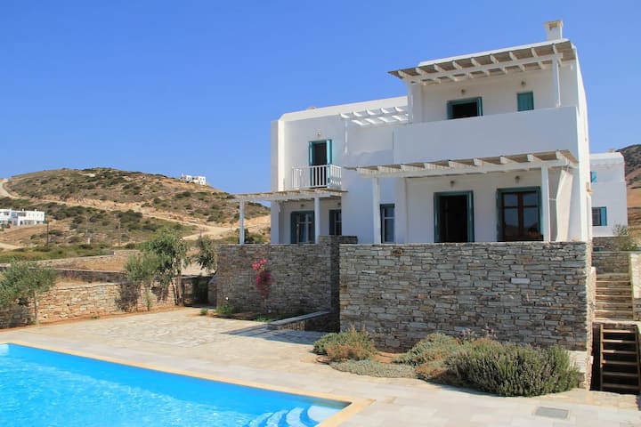 Blue Villa & Pool In Saint George, Antiparos - Antiparos
