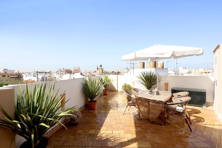 Sol. Penthouse With 2 Bedrooms, Terrace, Solarium - Sevilla