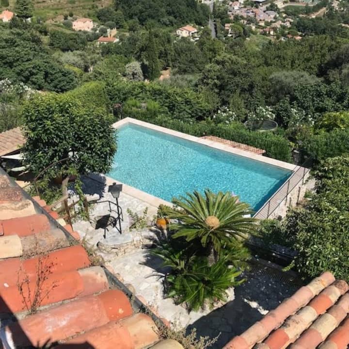 Maison De  Caractère, Piscine, Vue Mer Et Montagne - La Gaude