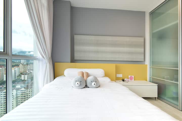 Couples Getaway I | 舒适一房一厅公寓 | Cozy 1br Suite - Penang Island