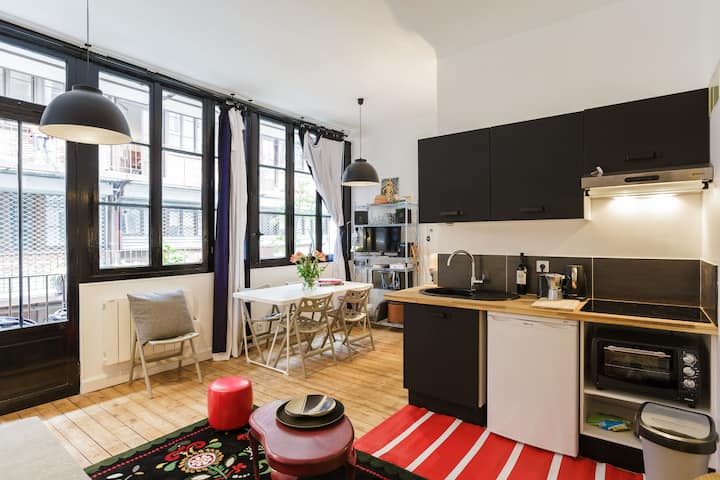 Atelier D' Artiste Terrasse Bastille- Marais - París