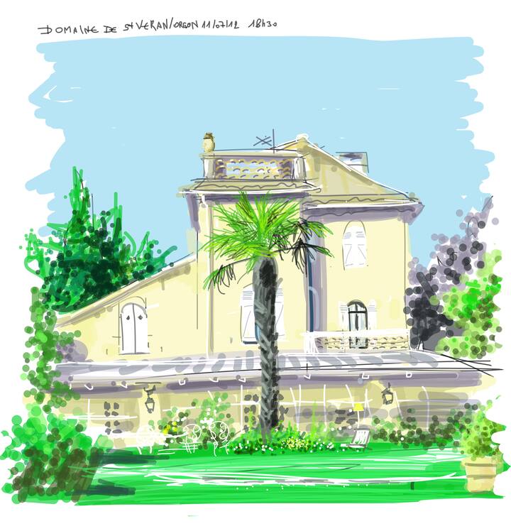 Chambre Verte, Domaine St Veran - Cavaillon