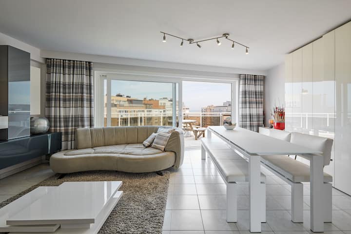 Moderne Penthouse Met 2 Terrassen & Zeezicht - Koksijde