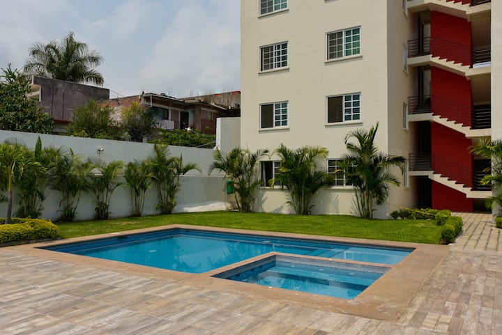 Depto Junto A La Alberca, Netflix, Wifi Y Smart Tv - Cuernavaca