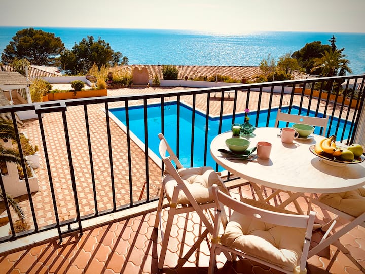Charming Apartment With Breathtaking View And Pool - Tossa de Mar